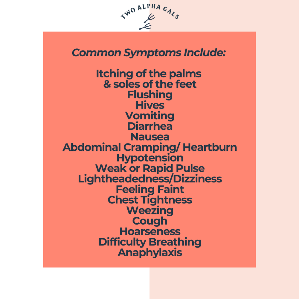 Symptoms of Alpha-Gal — Two Alpha Gals