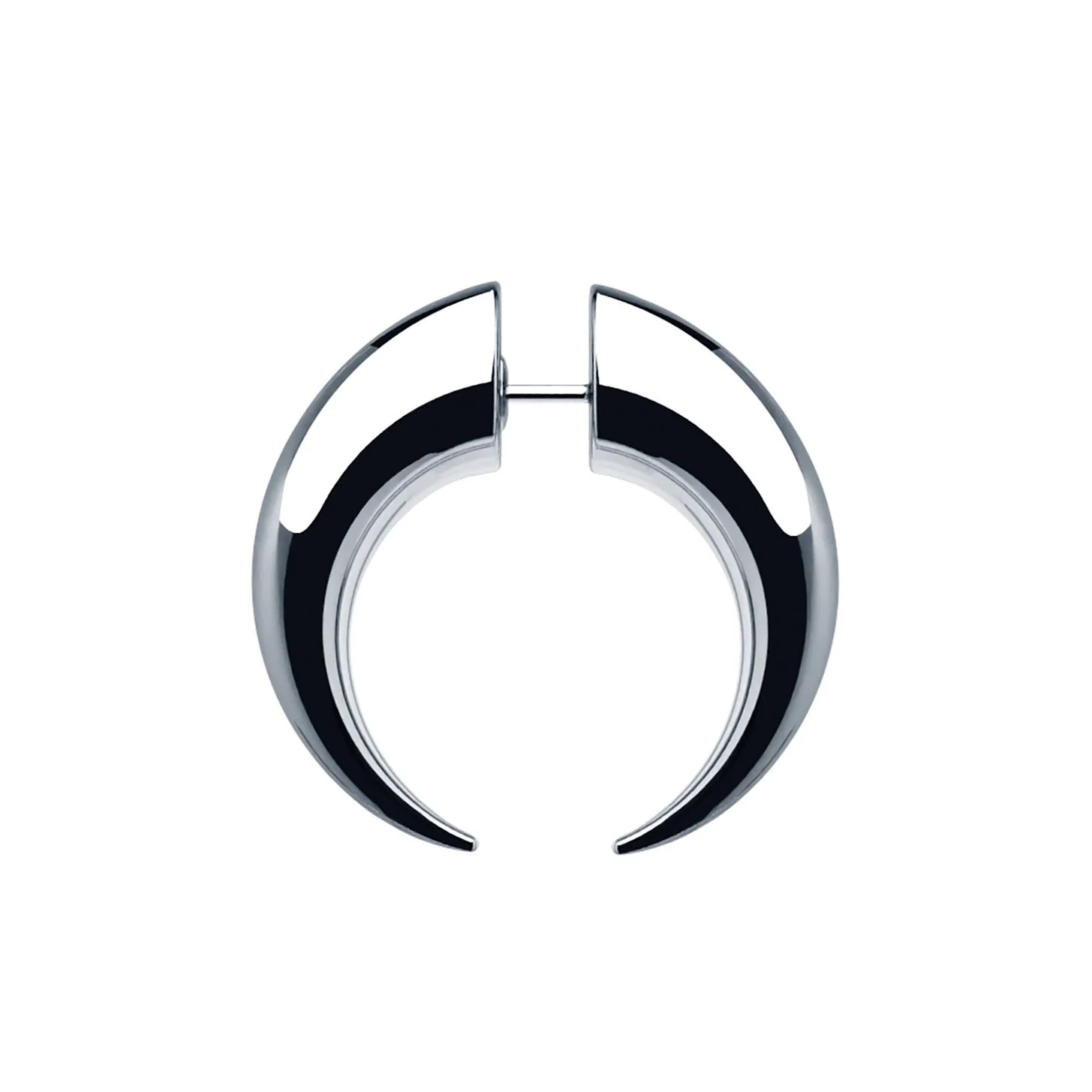 Prince Albert Earring Platinum — KISKA LAB