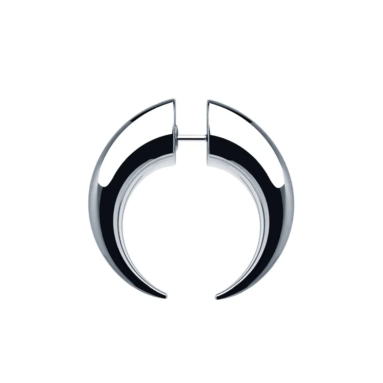 Prince Albert Earring Platinum — KISKA LAB