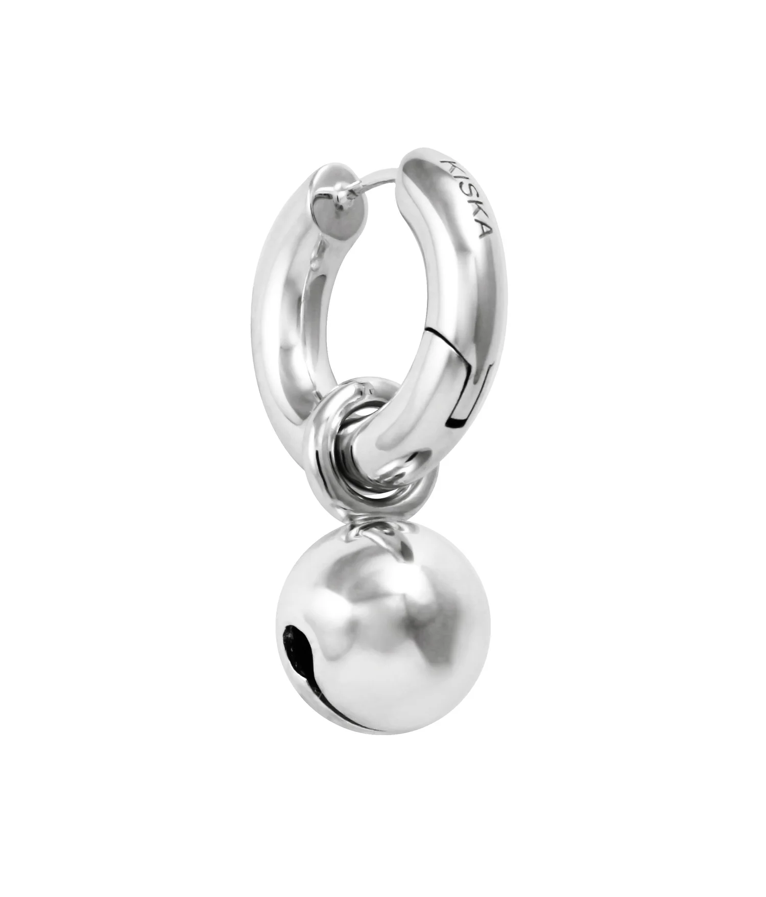 Prince Albert Earring Platinum — KISKA LAB