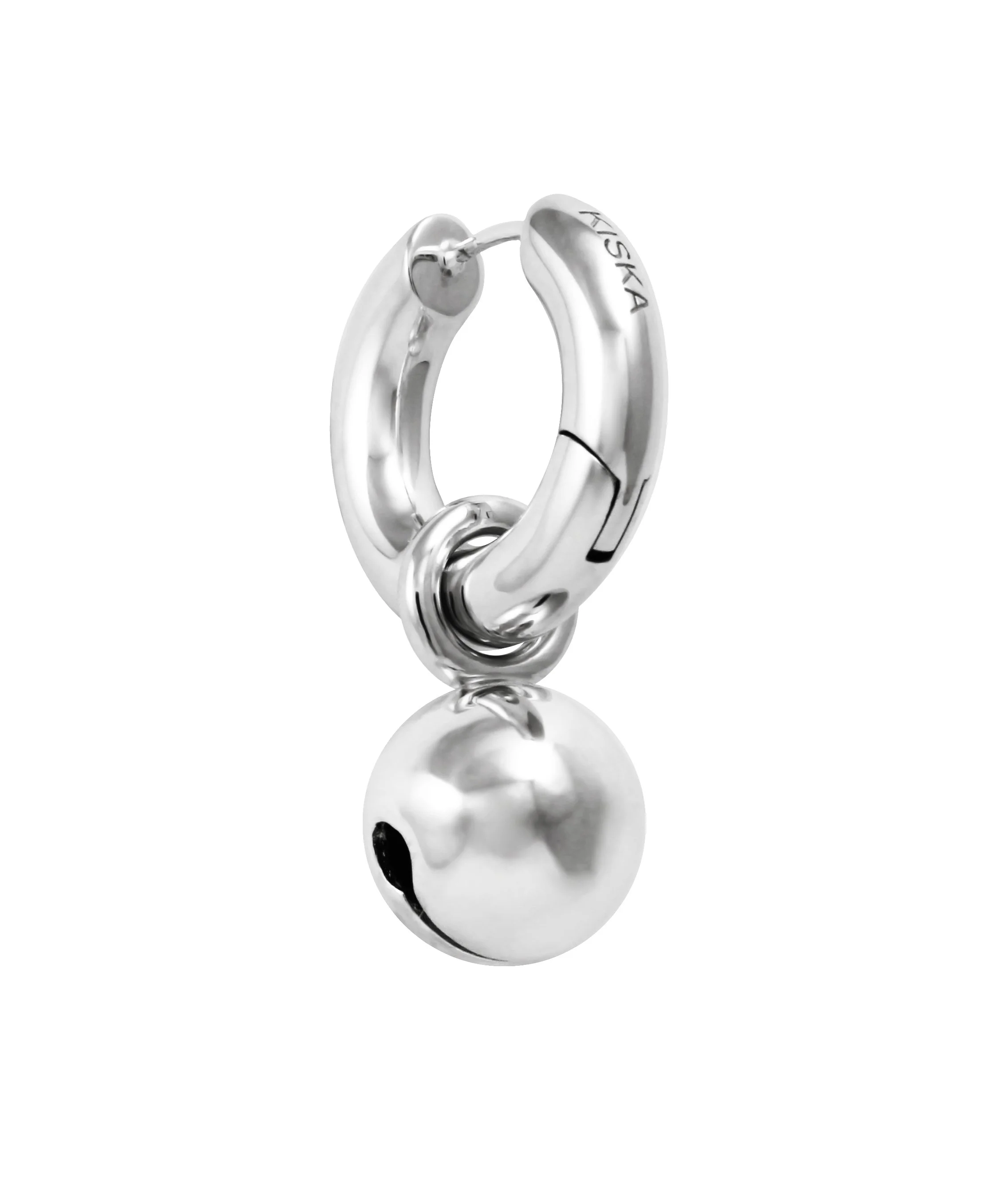 Prince Albert Earring Platinum — KISKA LAB
