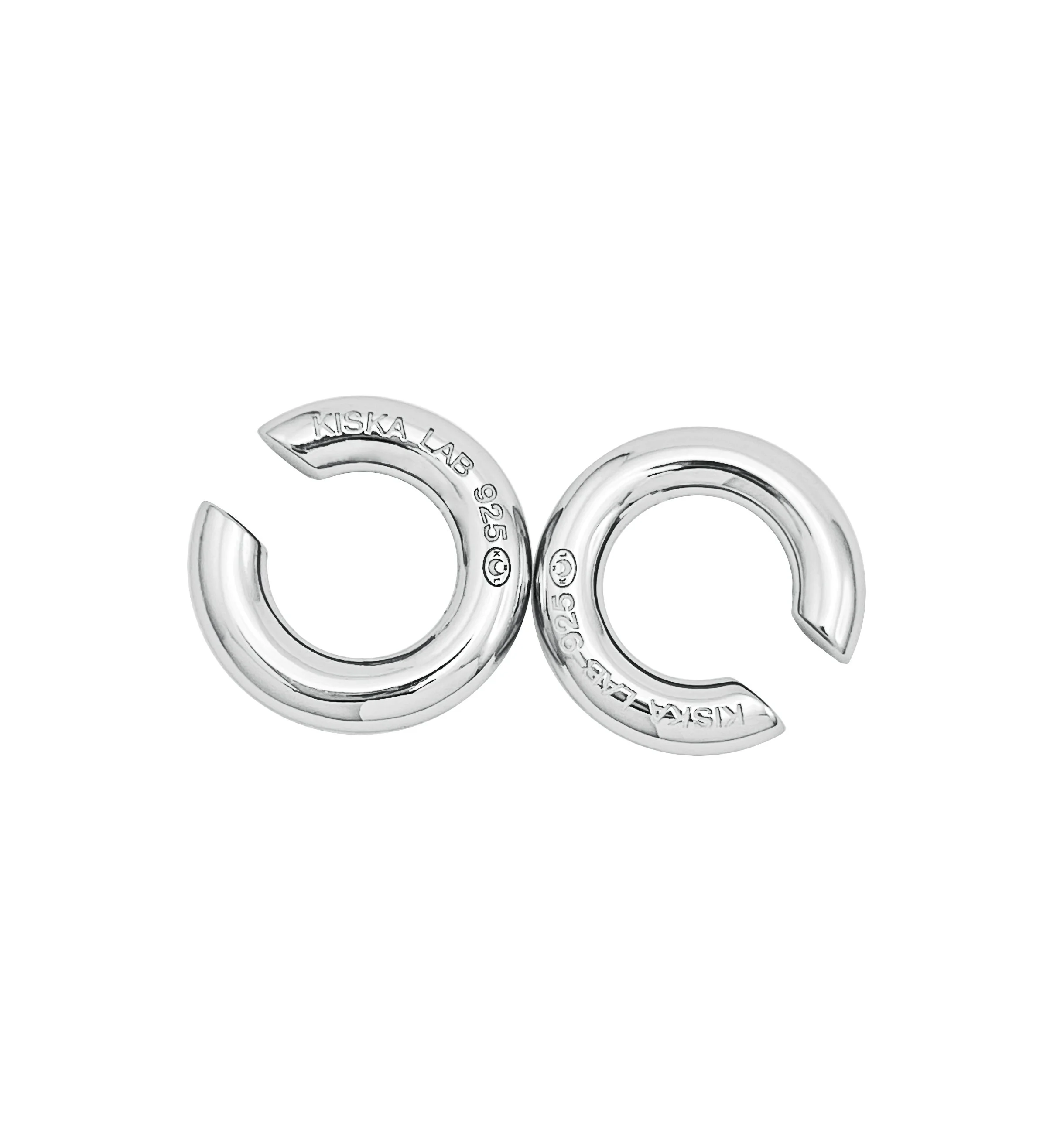 Prince Albert Earring Platinum — KISKA LAB