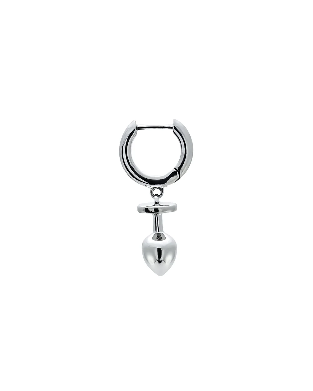 Prince Albert Earring Platinum — KISKA LAB