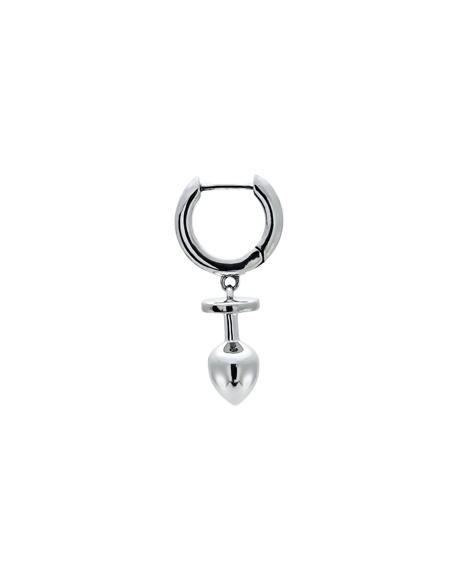 Prince Albert Earring Platinum — KISKA LAB
