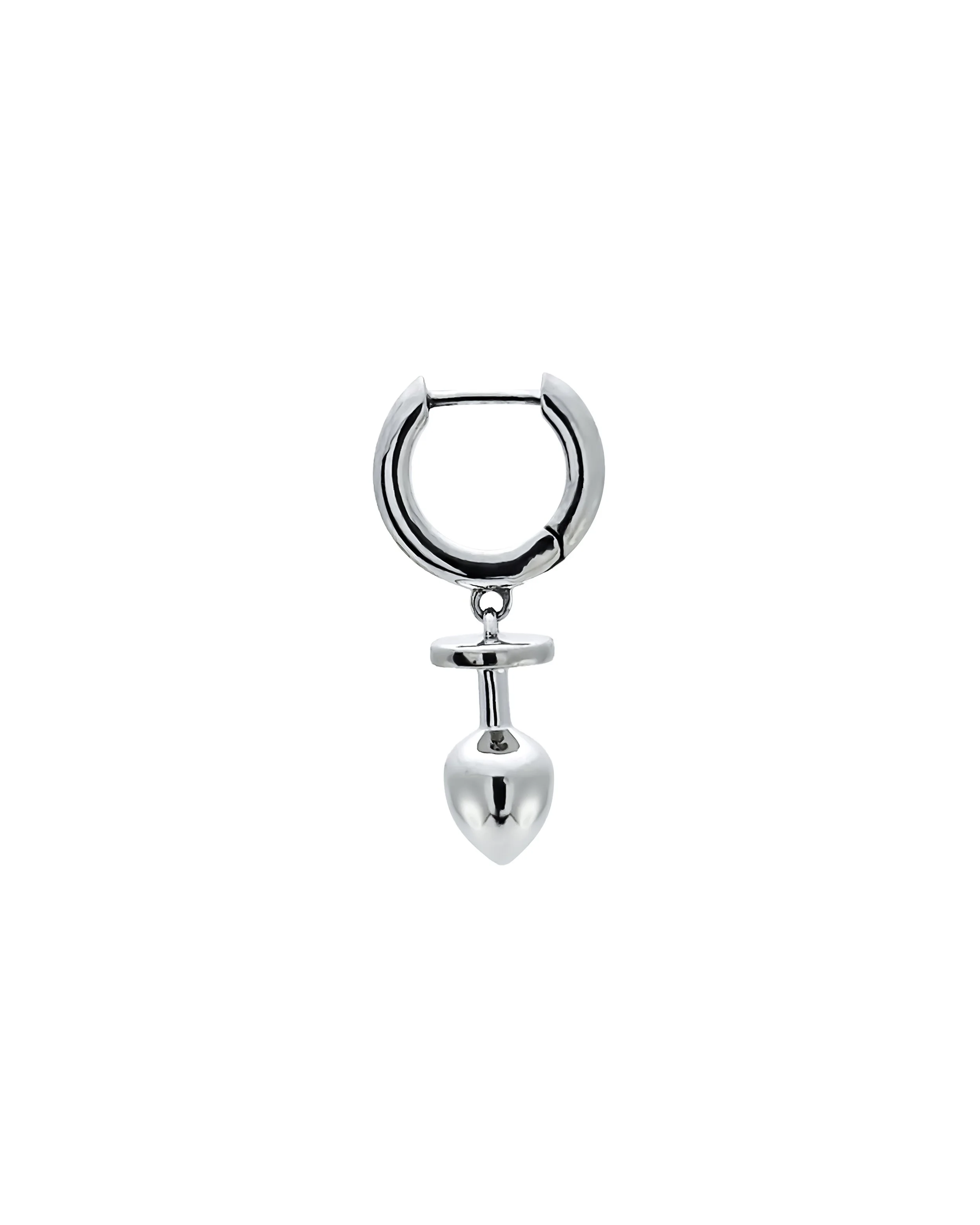 Prince Albert Earring Platinum — KISKA LAB