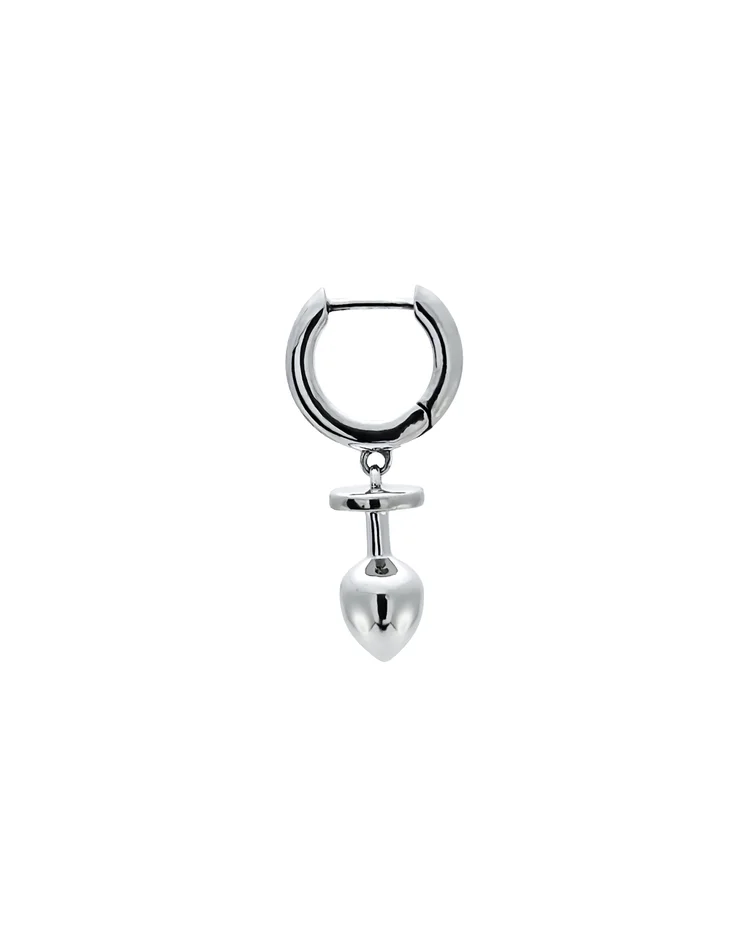 Prince Albert Earring Platinum — KISKA LAB