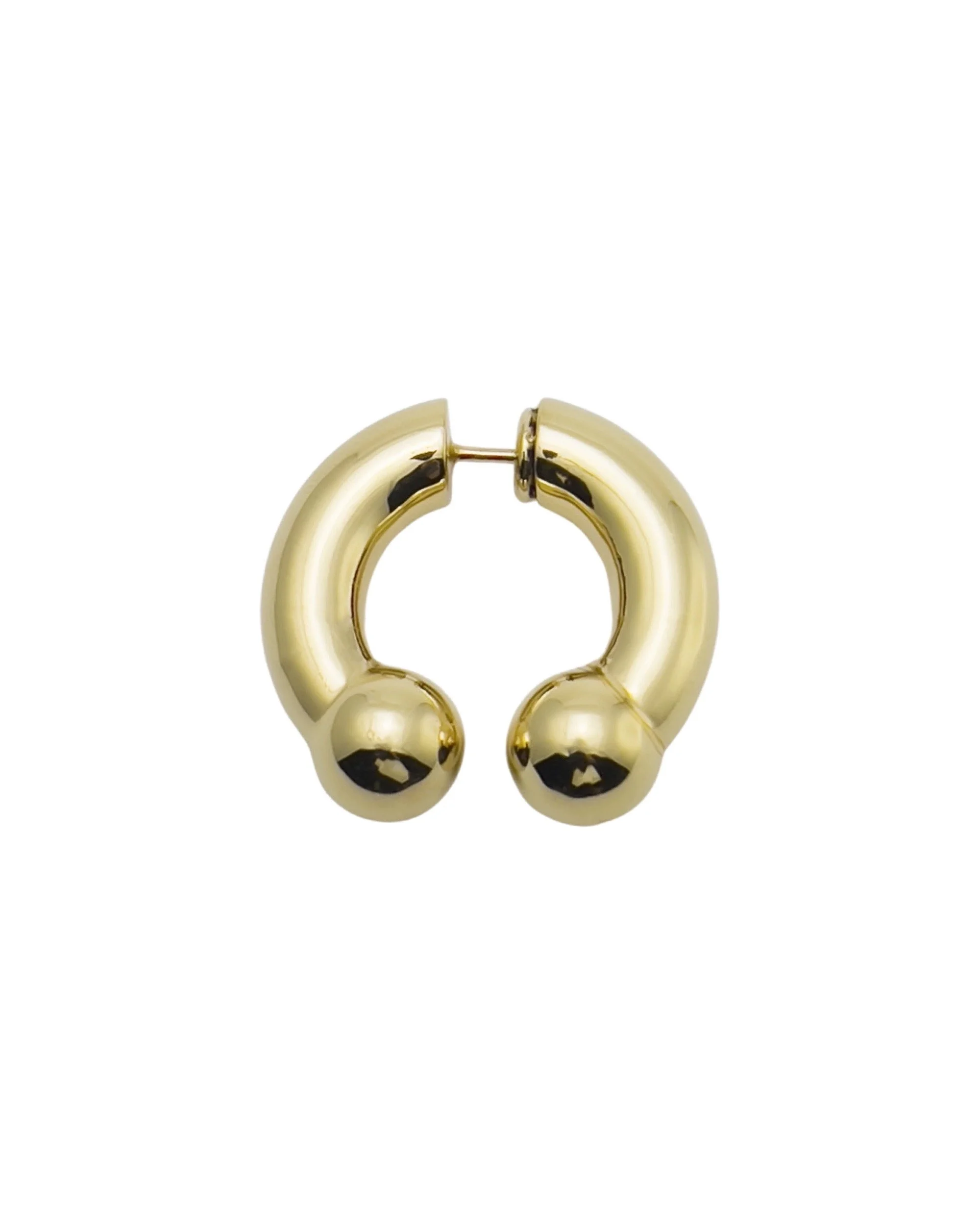 Prince Albert Earring Platinum — KISKA LAB