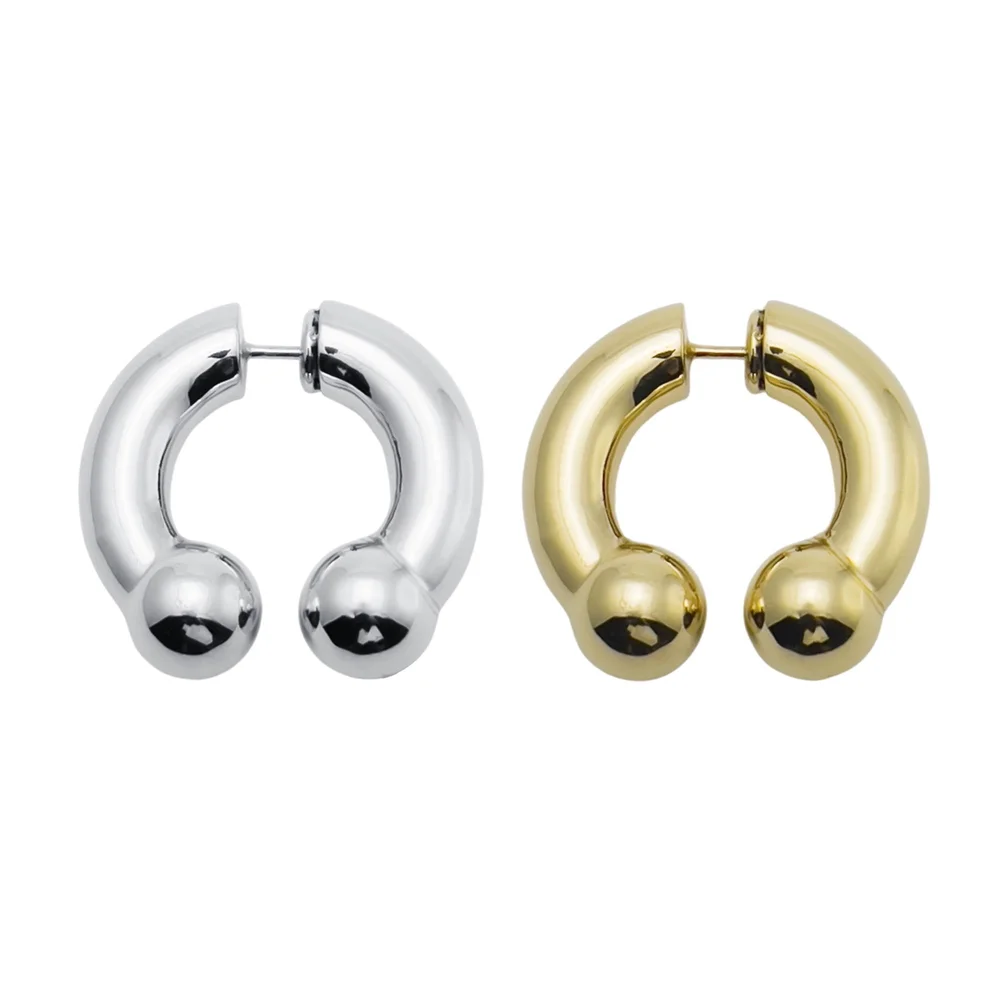 Prince Albert Earring Platinum — KISKA LAB