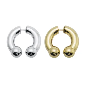 Prince Albert Earring Platinum — KISKA LAB