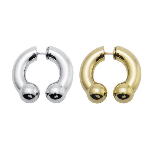 Prince Albert Earring Platinum — KISKA LAB