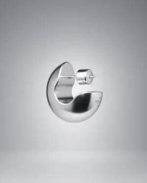 Prince Albert Earring Platinum — KISKA LAB