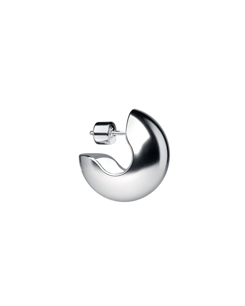 Prince Albert Earring Platinum — KISKA LAB
