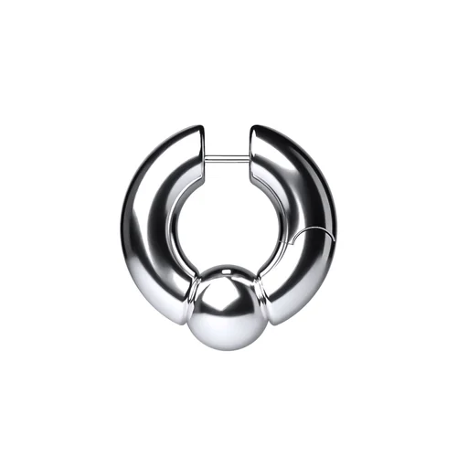 Prince Albert Earring Platinum — KISKA LAB