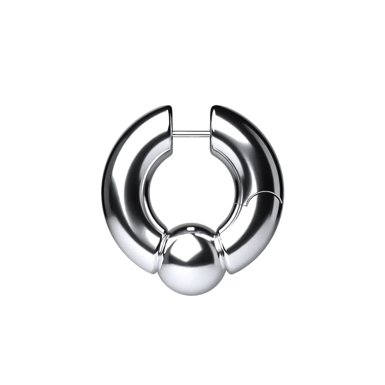Prince Albert Earring Platinum — KISKA LAB