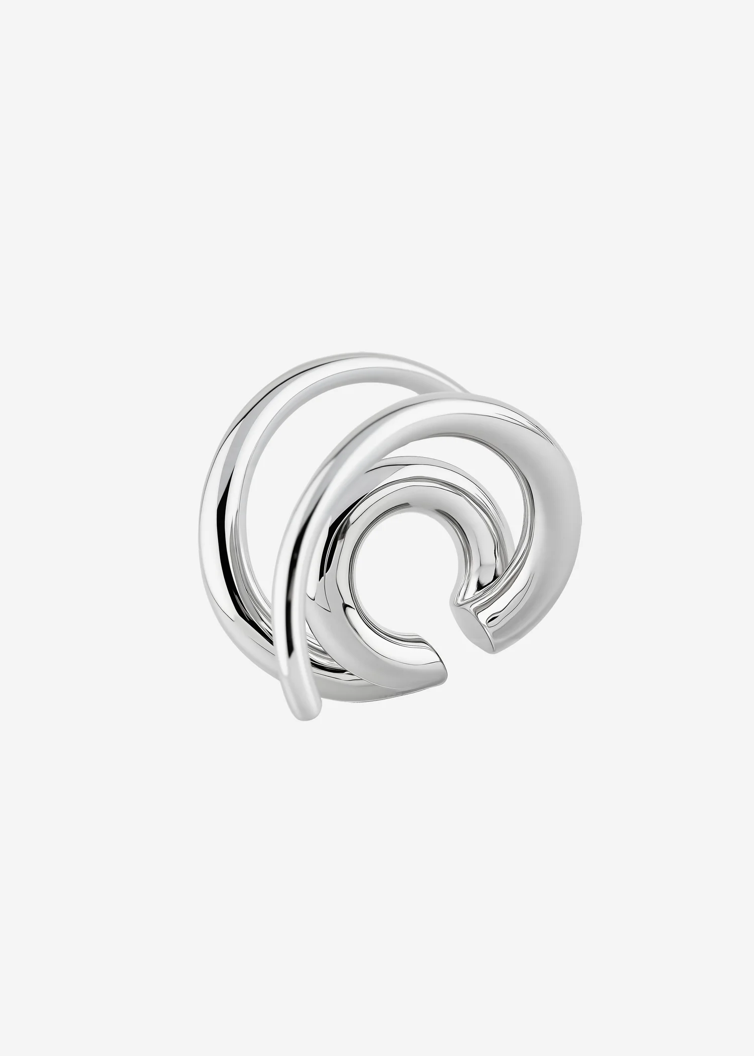 Prince Albert Earring Platinum — KISKA LAB