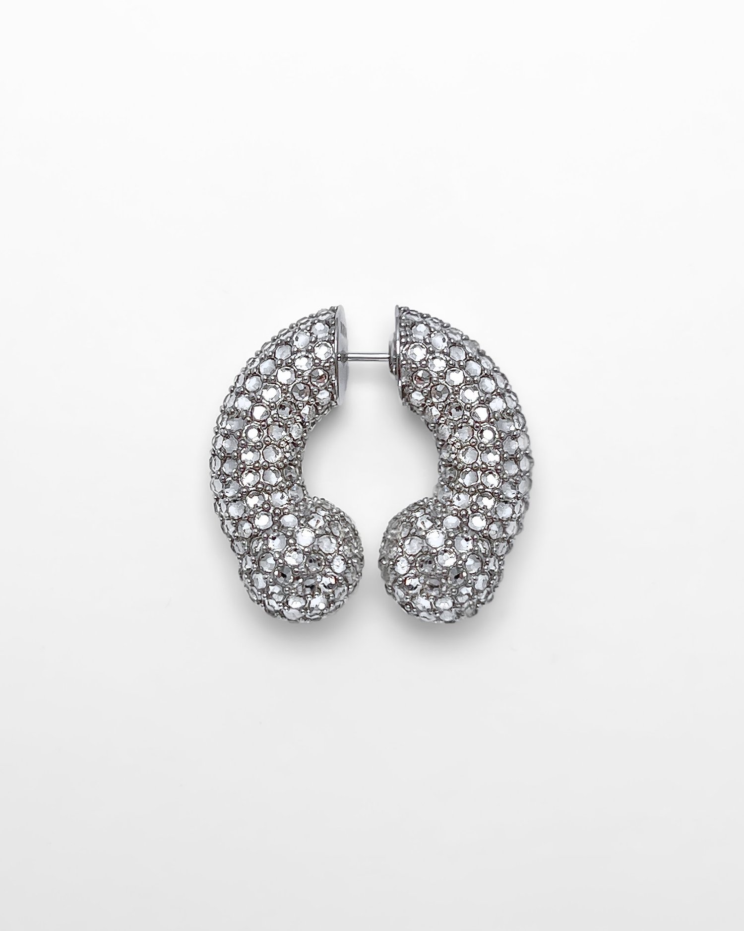 Prince Albert Earring Platinum — KISKA LAB