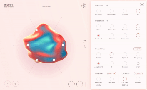 Motion Harmonic Excite Audio