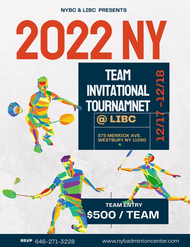 CLUB EVENTS — NY BADMINTON CENTER