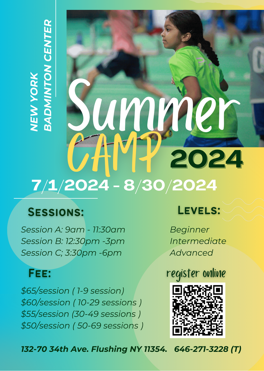 SEASONAL CAMP — NY BADMINTON CENTER