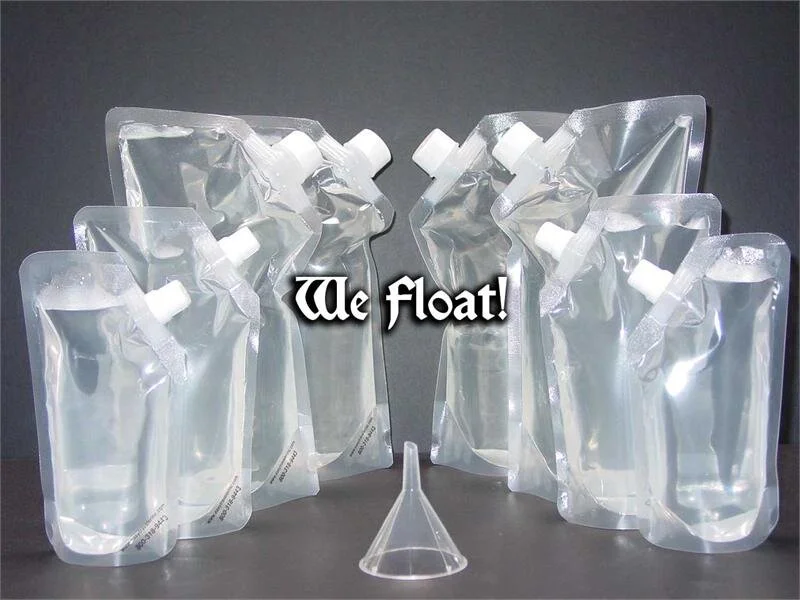 Strap Flask Cruise Ship Flask Kit - Rum Runners Leak-Proof Plastic ...