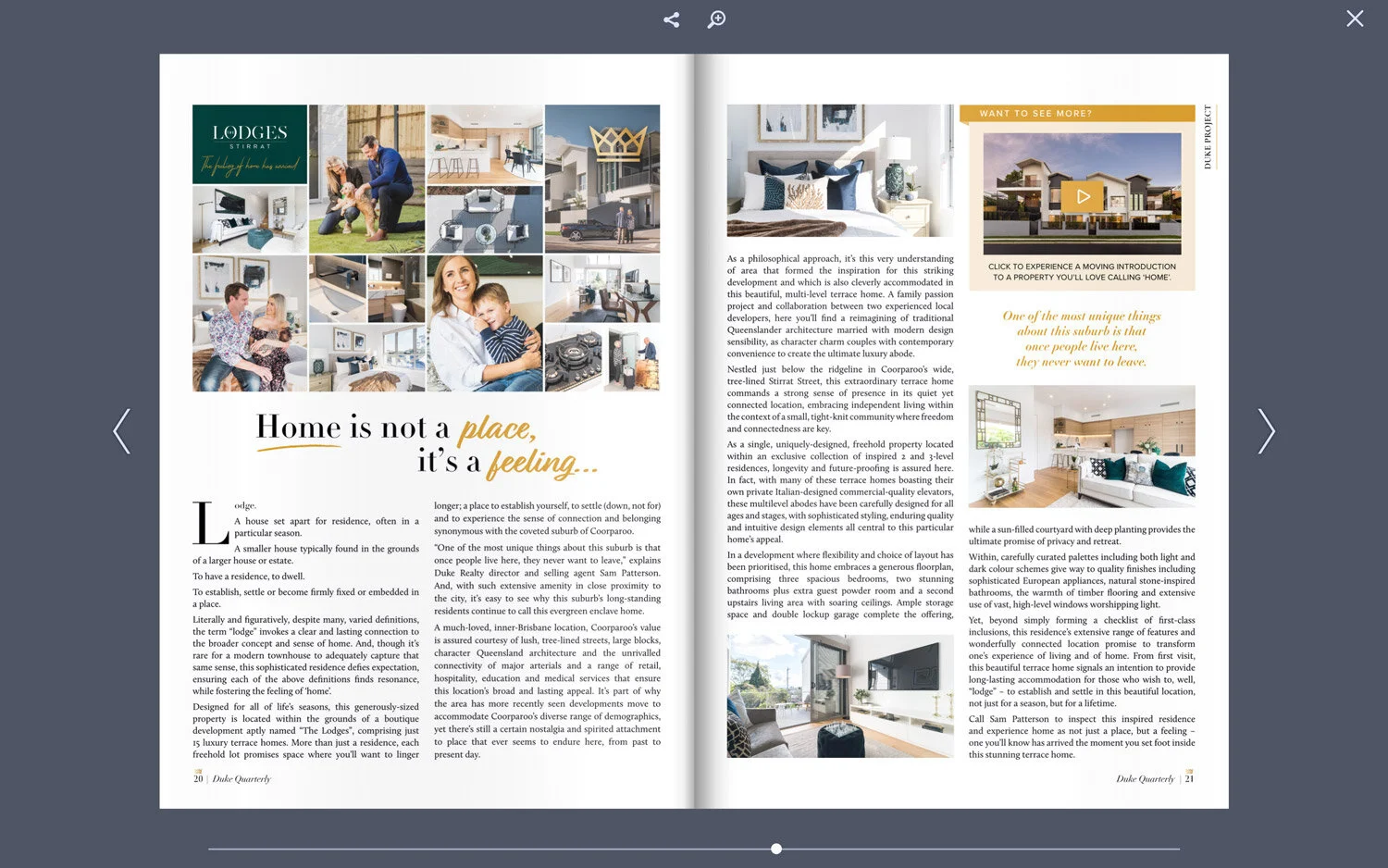 Duke Quarterly online magazine design — Paper & Desk: Brisbane Graphic ...