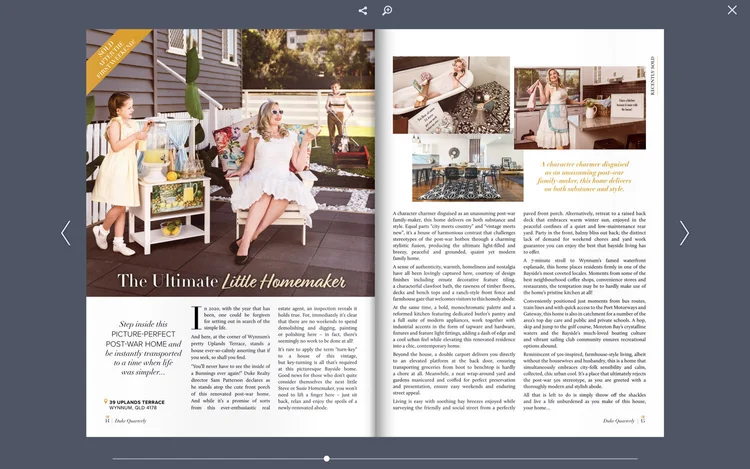 Duke Quarterly online magazine design — Paper & Desk: Brisbane Graphic ...