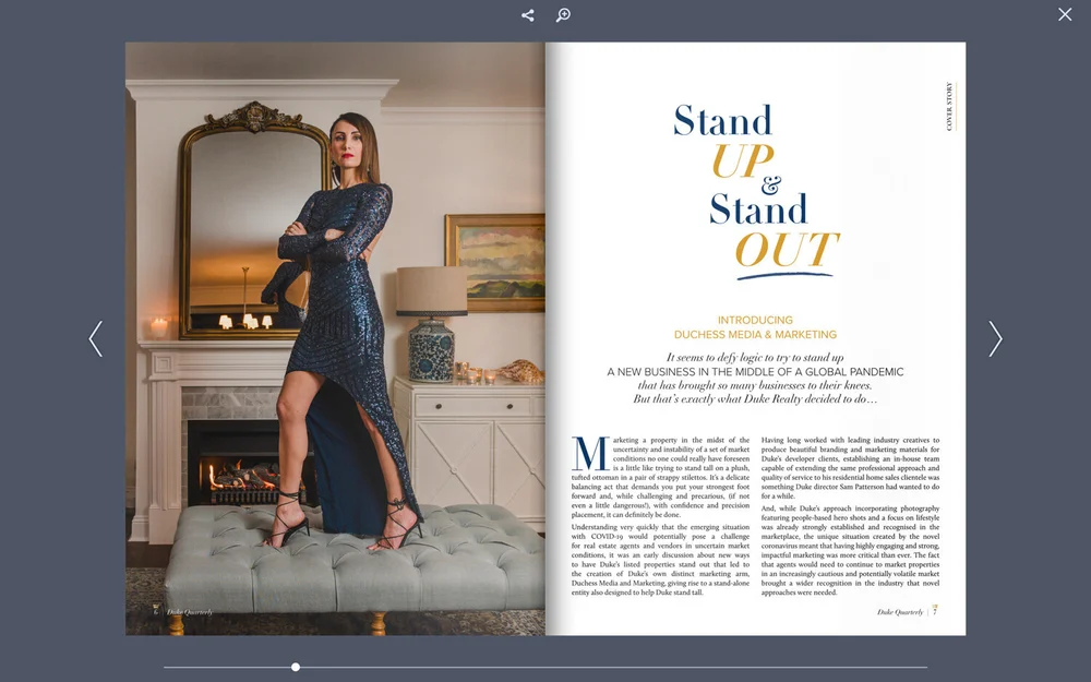 Duke Quarterly online magazine design — Paper & Desk: Brisbane Graphic ...