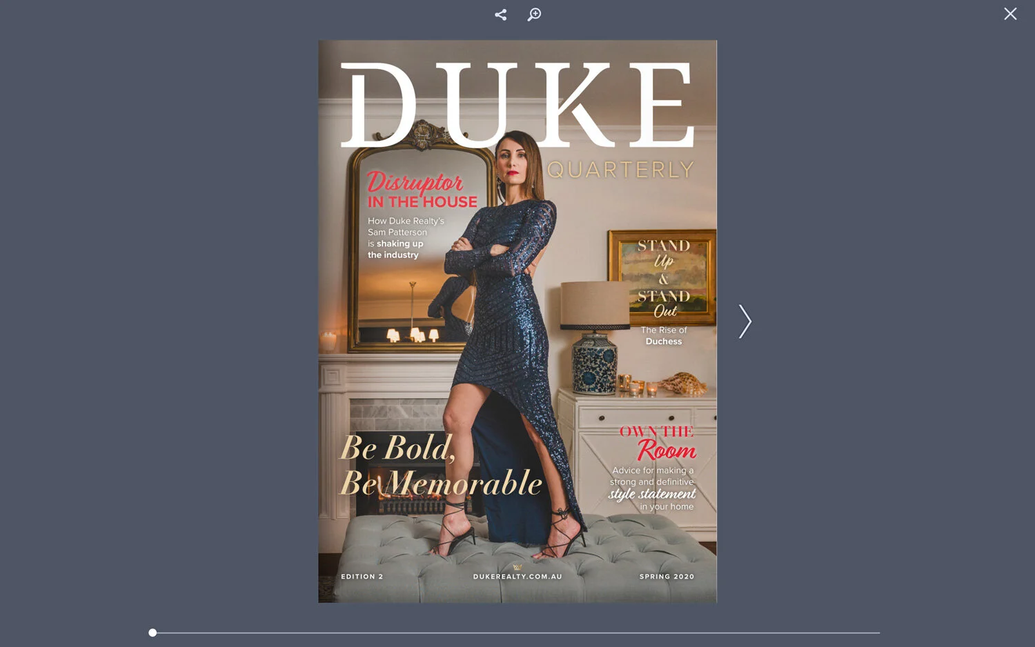 Duke Quarterly online magazine design — Paper & Desk: Brisbane Graphic ...