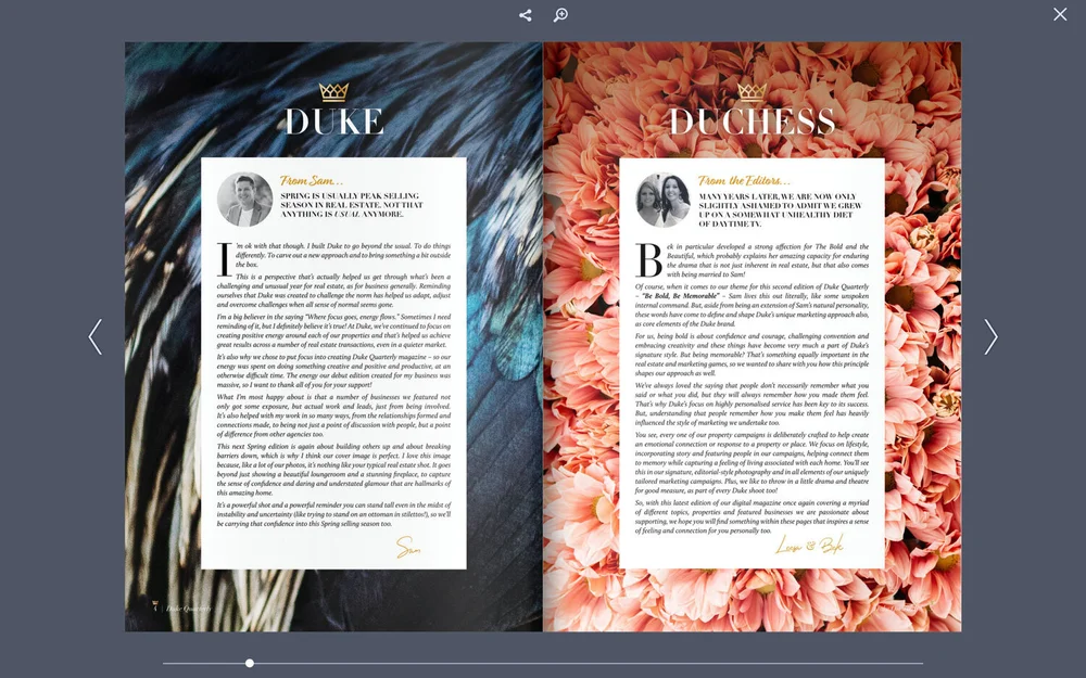Duke Quarterly online magazine design — Paper & Desk: Brisbane Graphic ...
