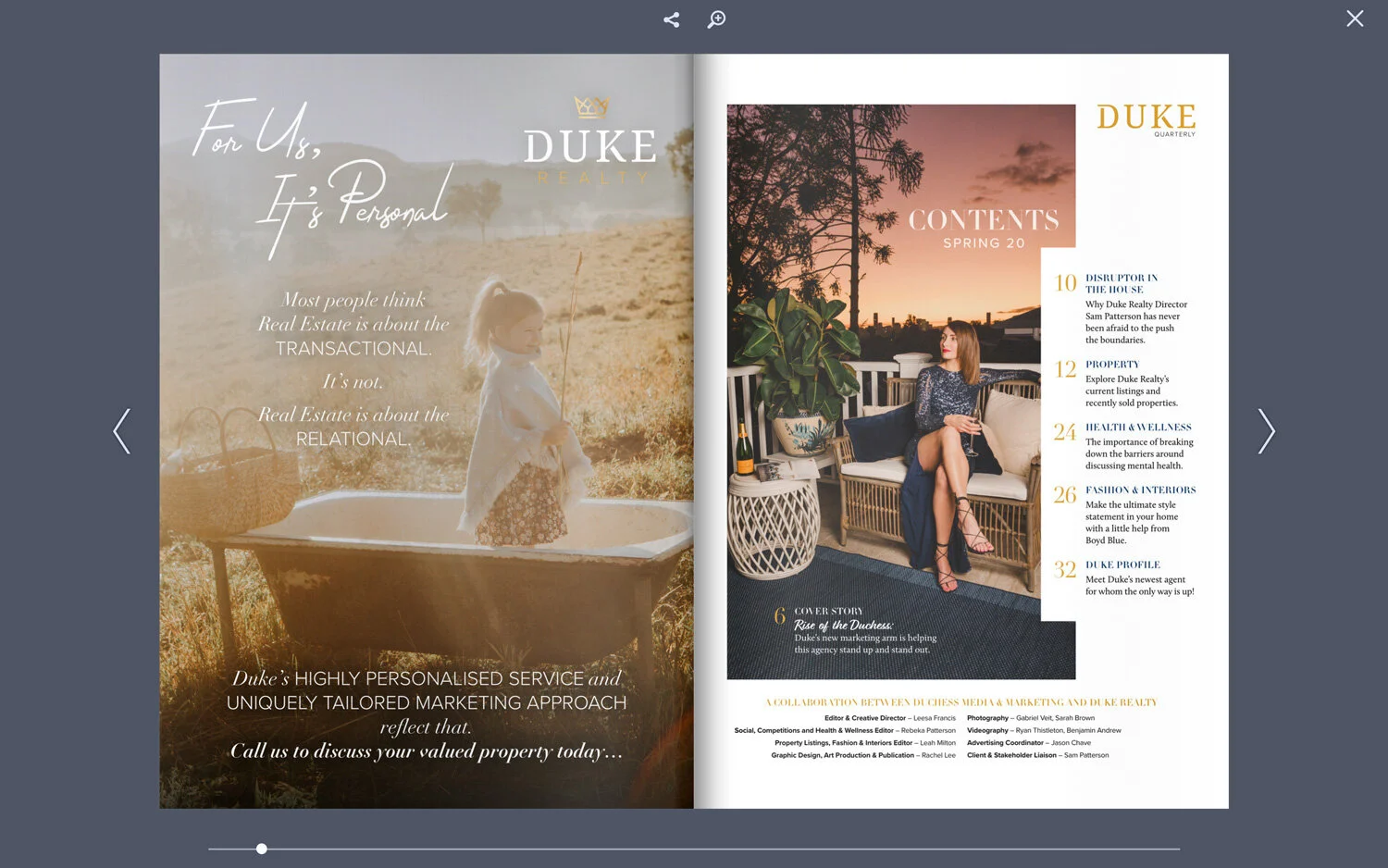 Duke Quarterly online magazine design — Paper & Desk: Brisbane Graphic ...