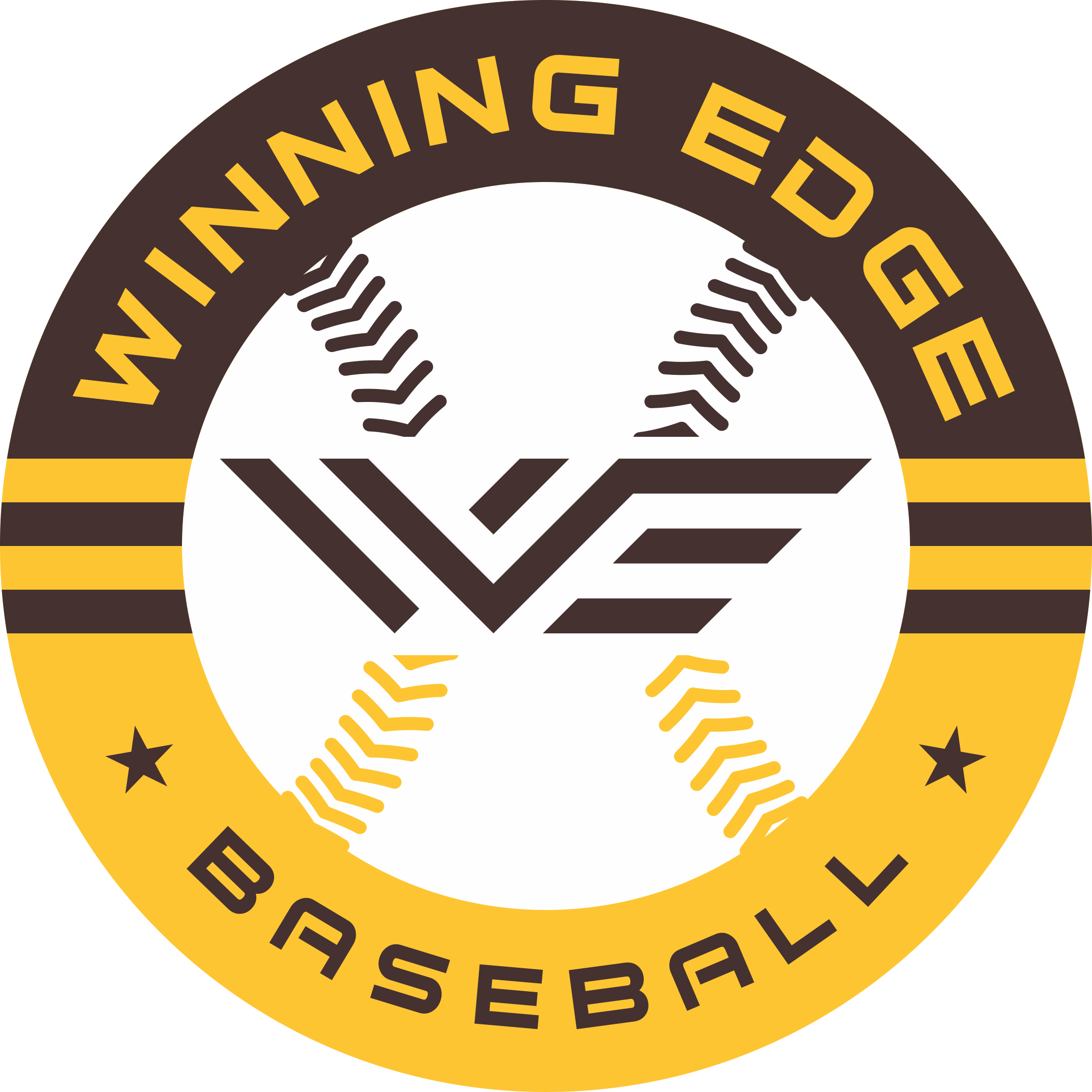 Winning Baseball Team Logo