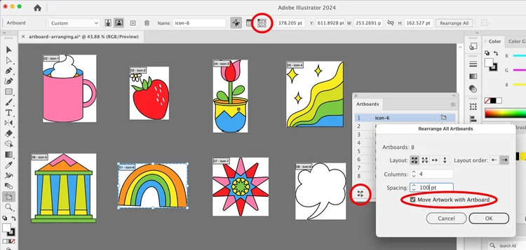 Artboards: Renumber, Rearrange, and Reorder in Adobe Illustrator ...