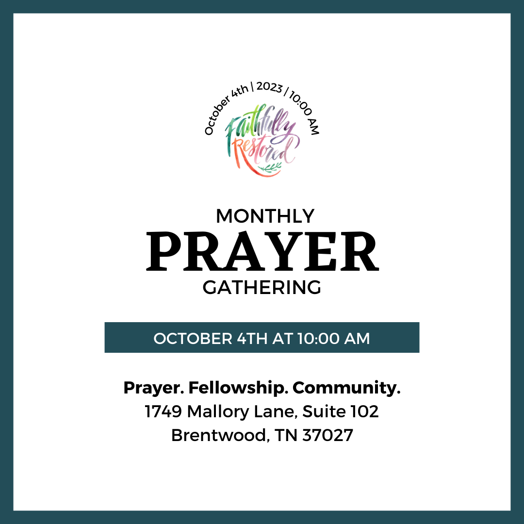 October Prayer Gathering — Faithfully Restored Women