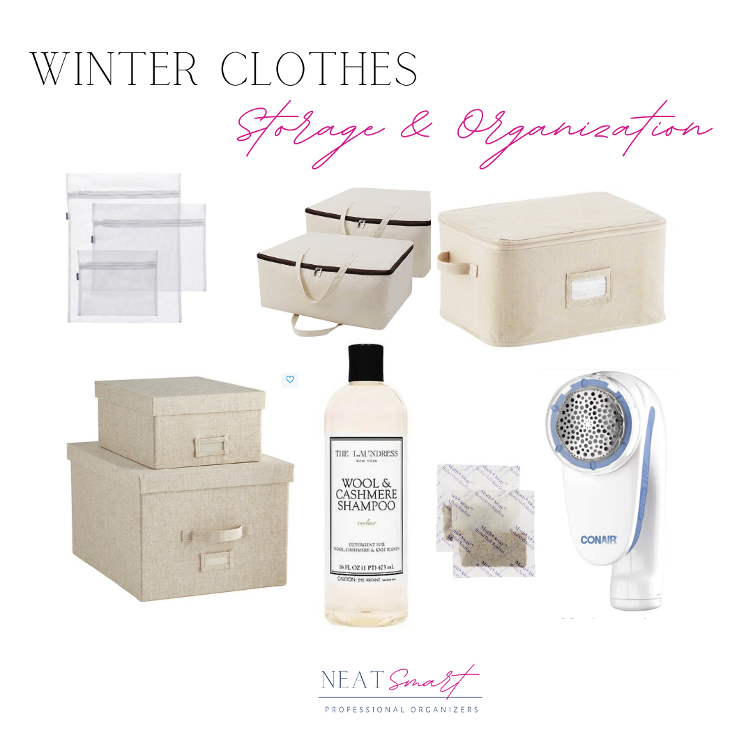 You need organize your winter clothes and get them ready for storage ...