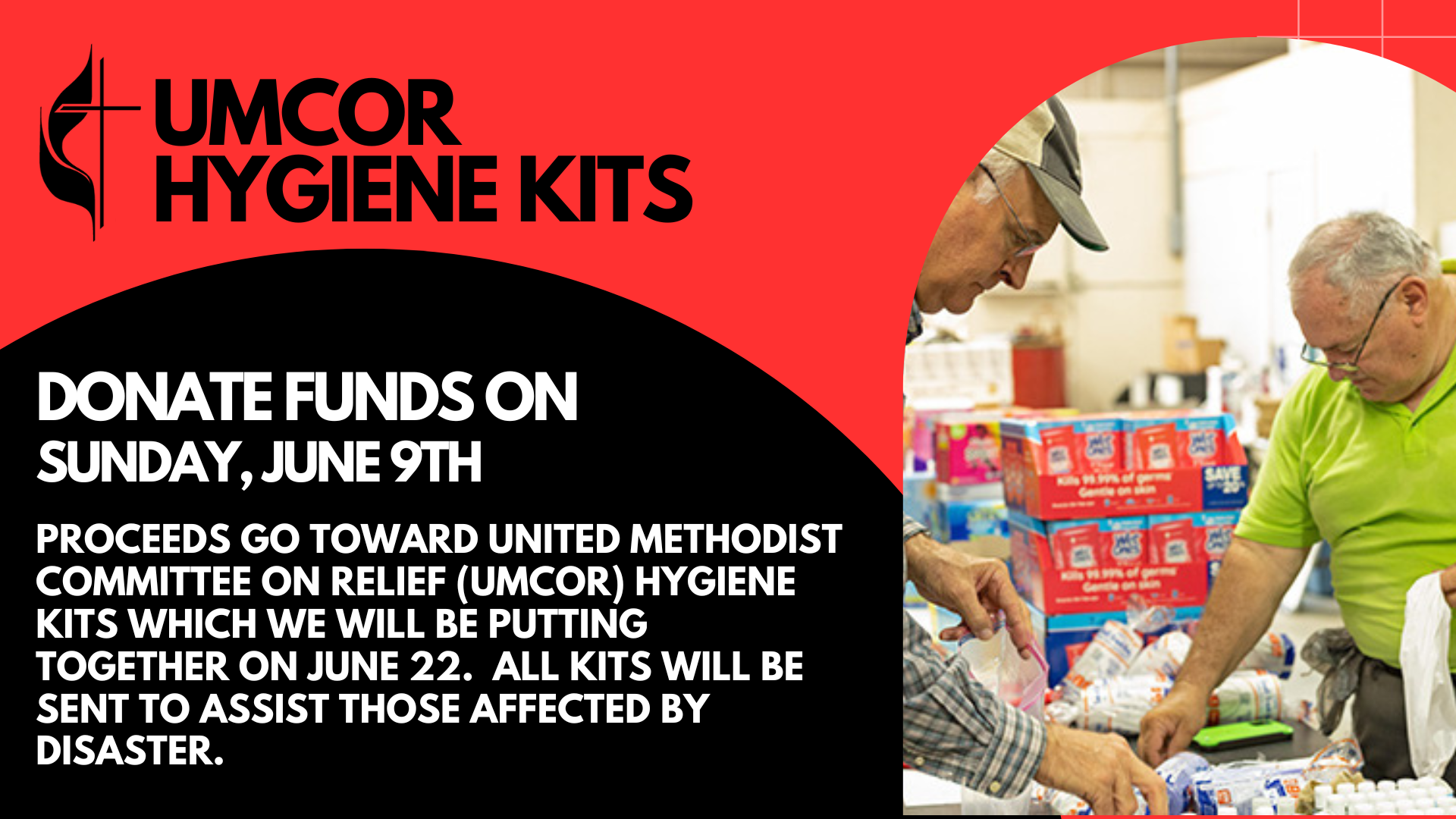 UMCOR Hygiene Kits Offering — Lewis Memorial United Methodist Church