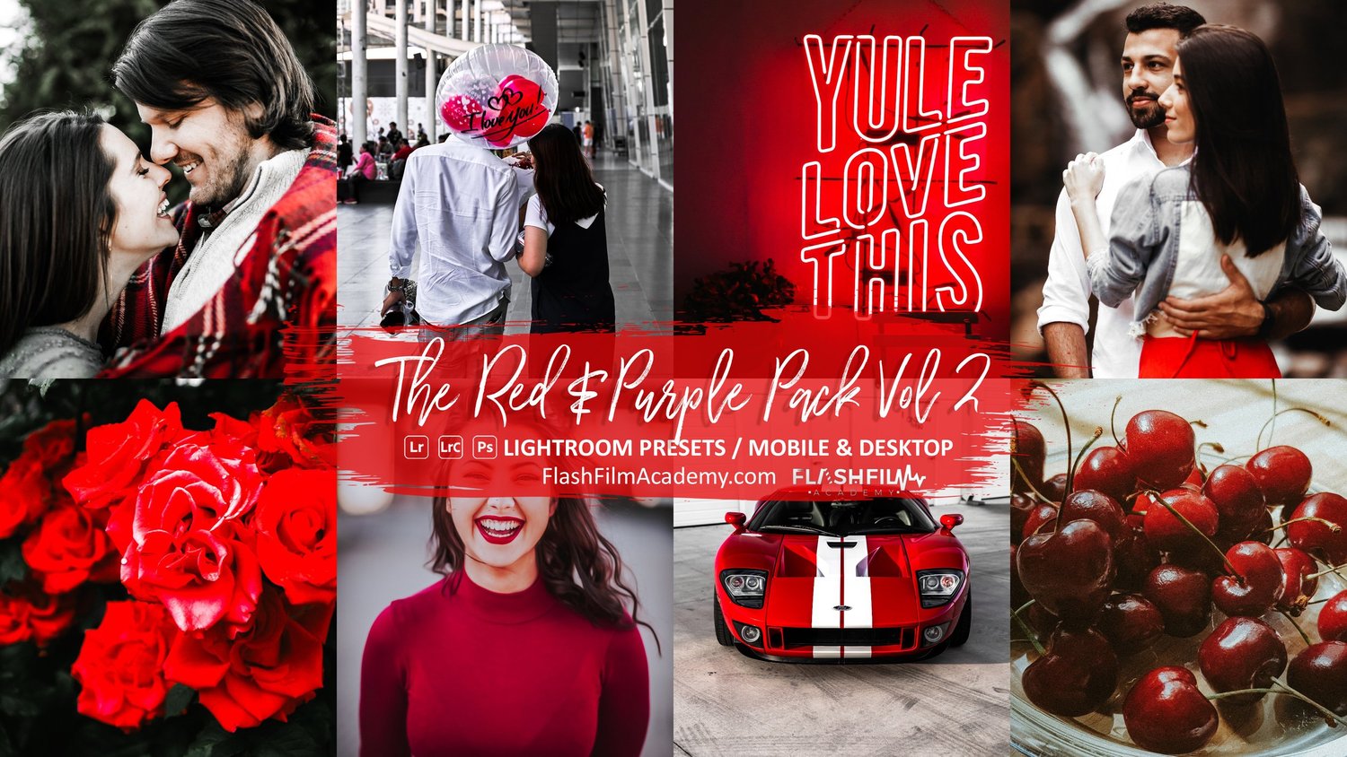 The Red & Purple Look Vol 2: Bold and Vibrant Presets and LUTs