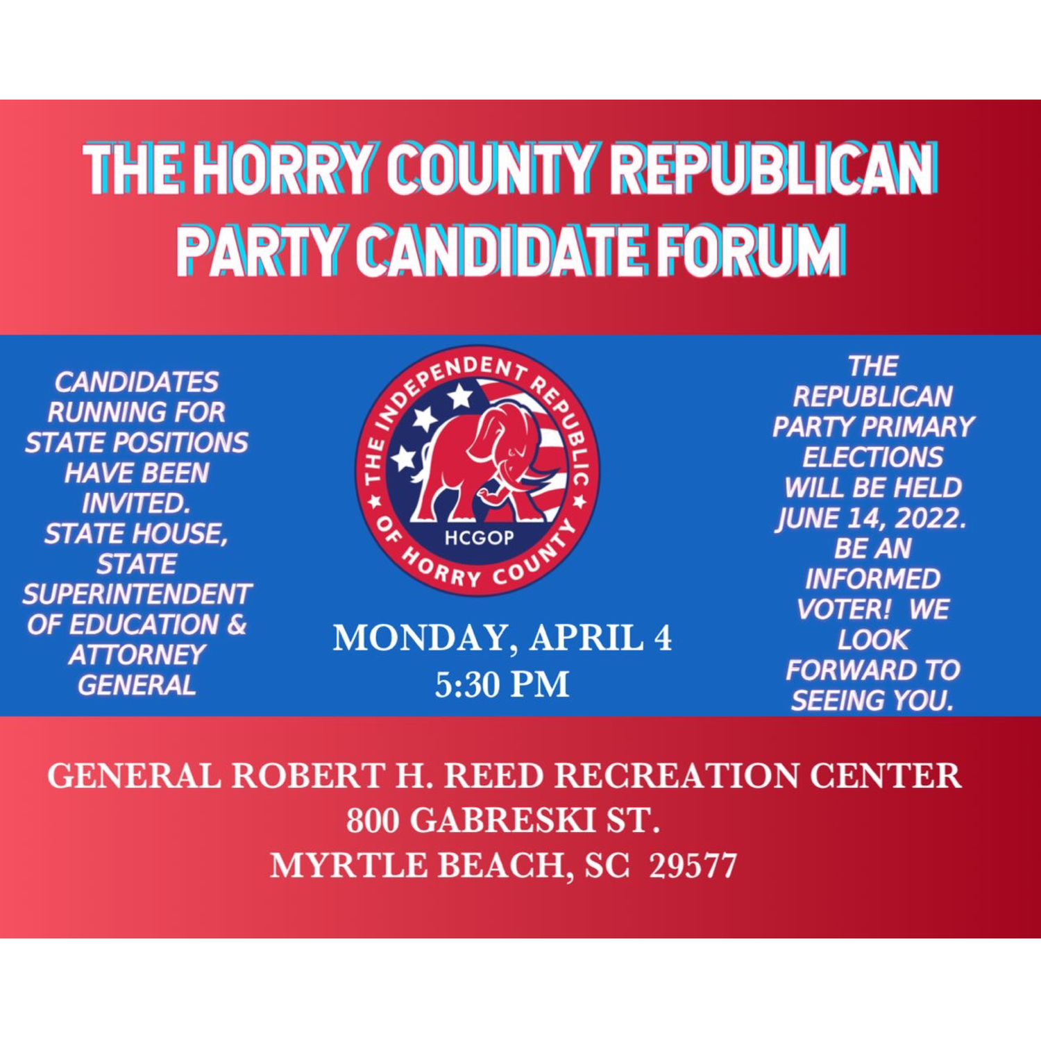 Upcoming Events — Horry County Republican Party