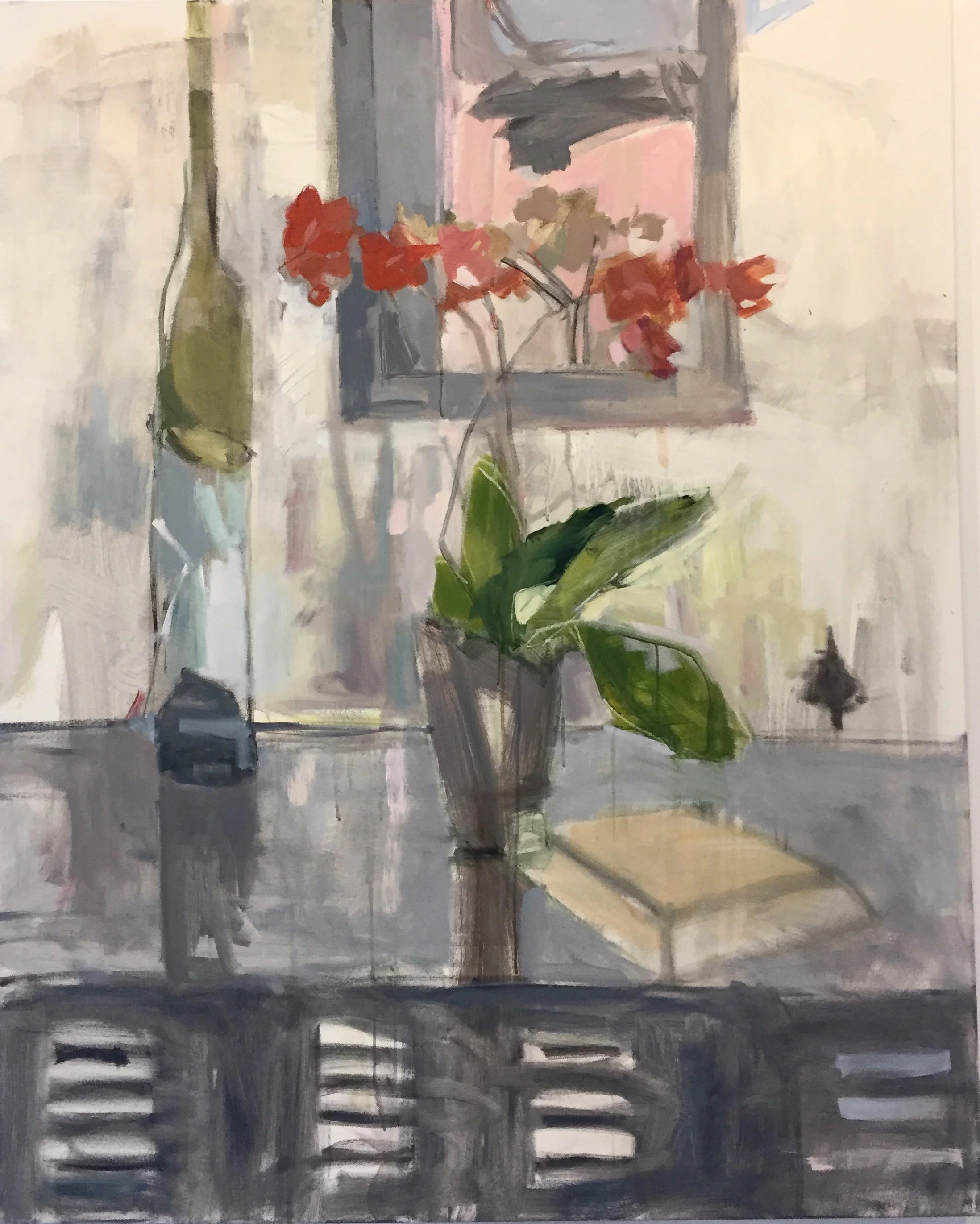 Large abstract contemporary art on canvas, wood and paper — Jodi ...