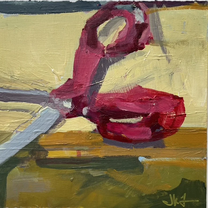 Scissors | 8"x8" — Jodi Ferrier | Artist.