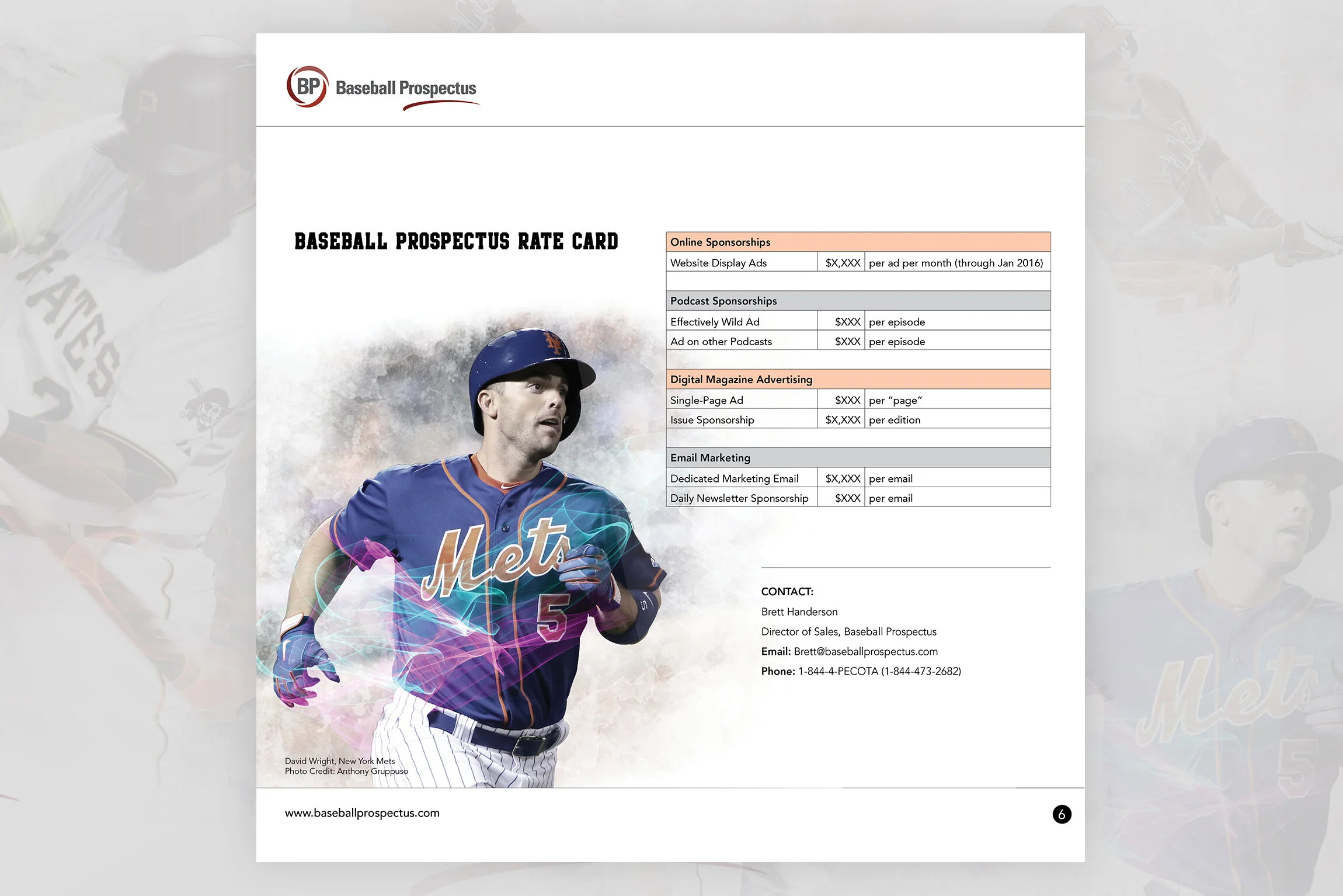 Baseball Prospectus Media Kit — AUSTIN HOYT DESIGN