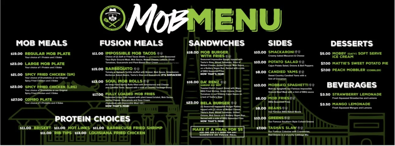 Menu — Vegan Mob