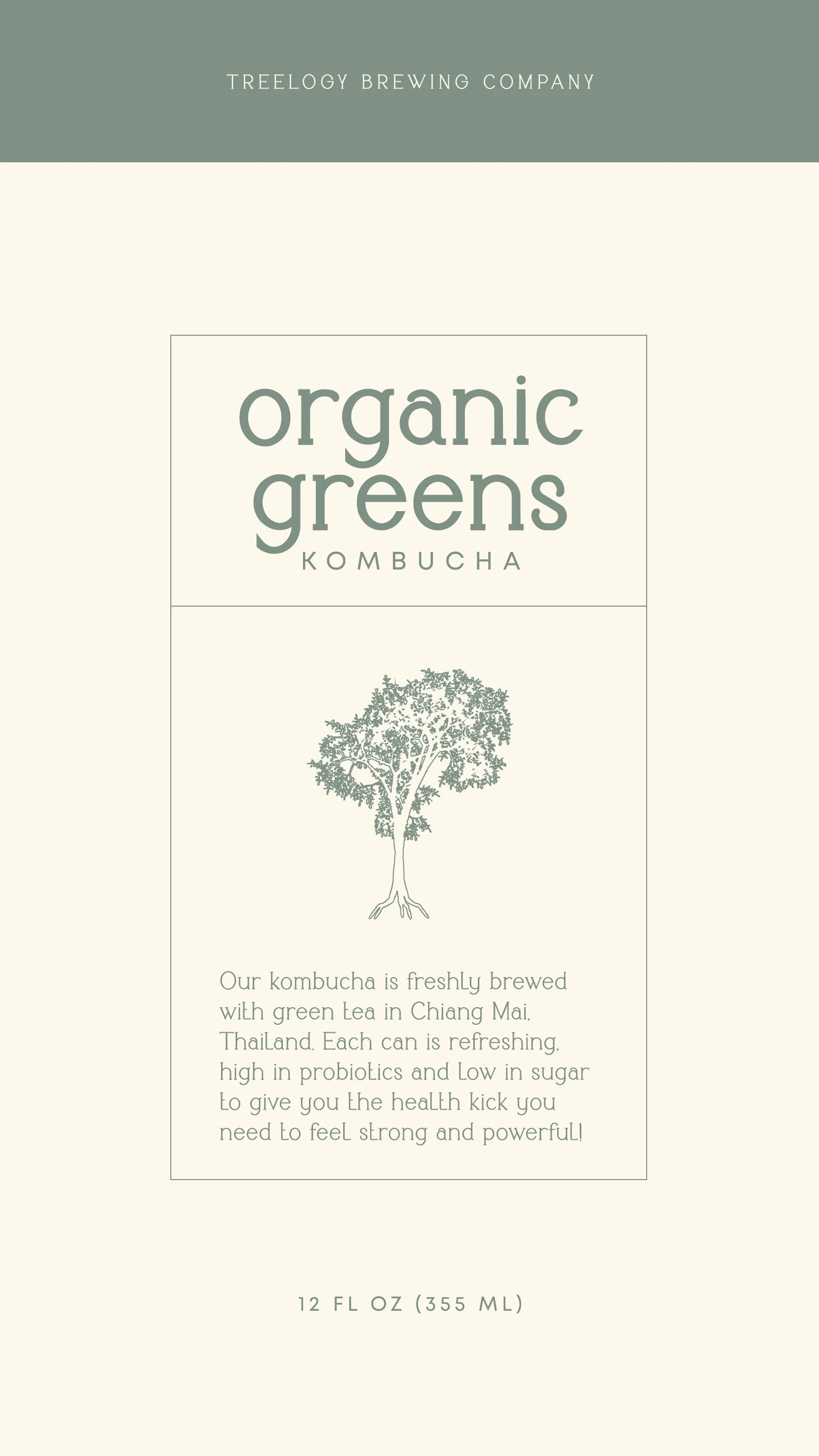 Treelogy Kombucha Drink Label Design — ANGELIQUE VESTIL