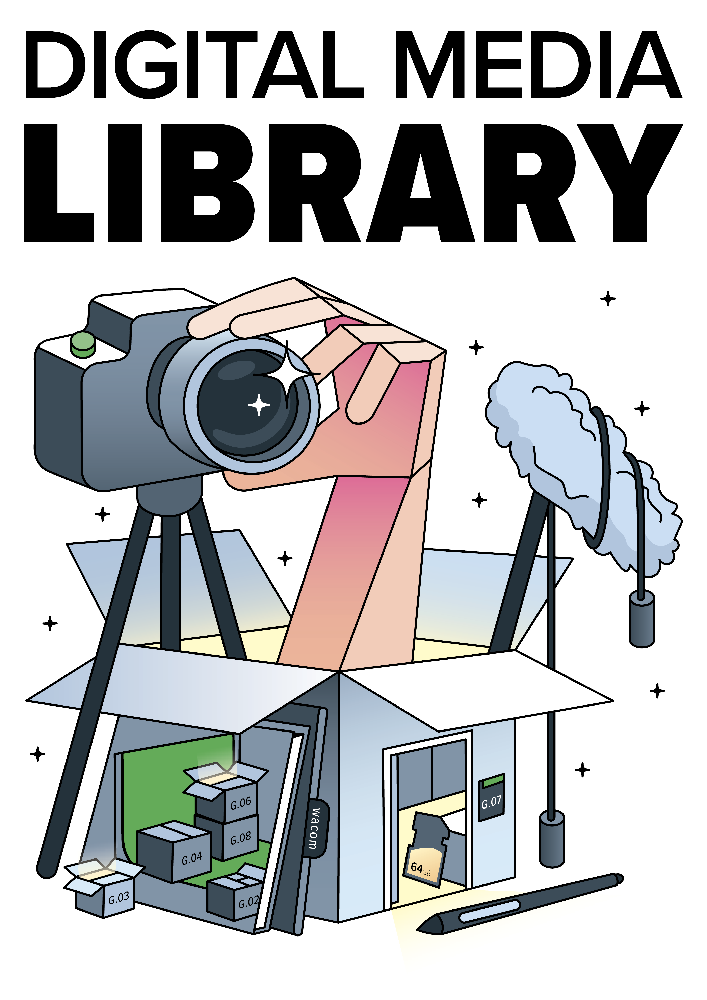 Digital Media Library Poster — Thomas Rynne Art & Design