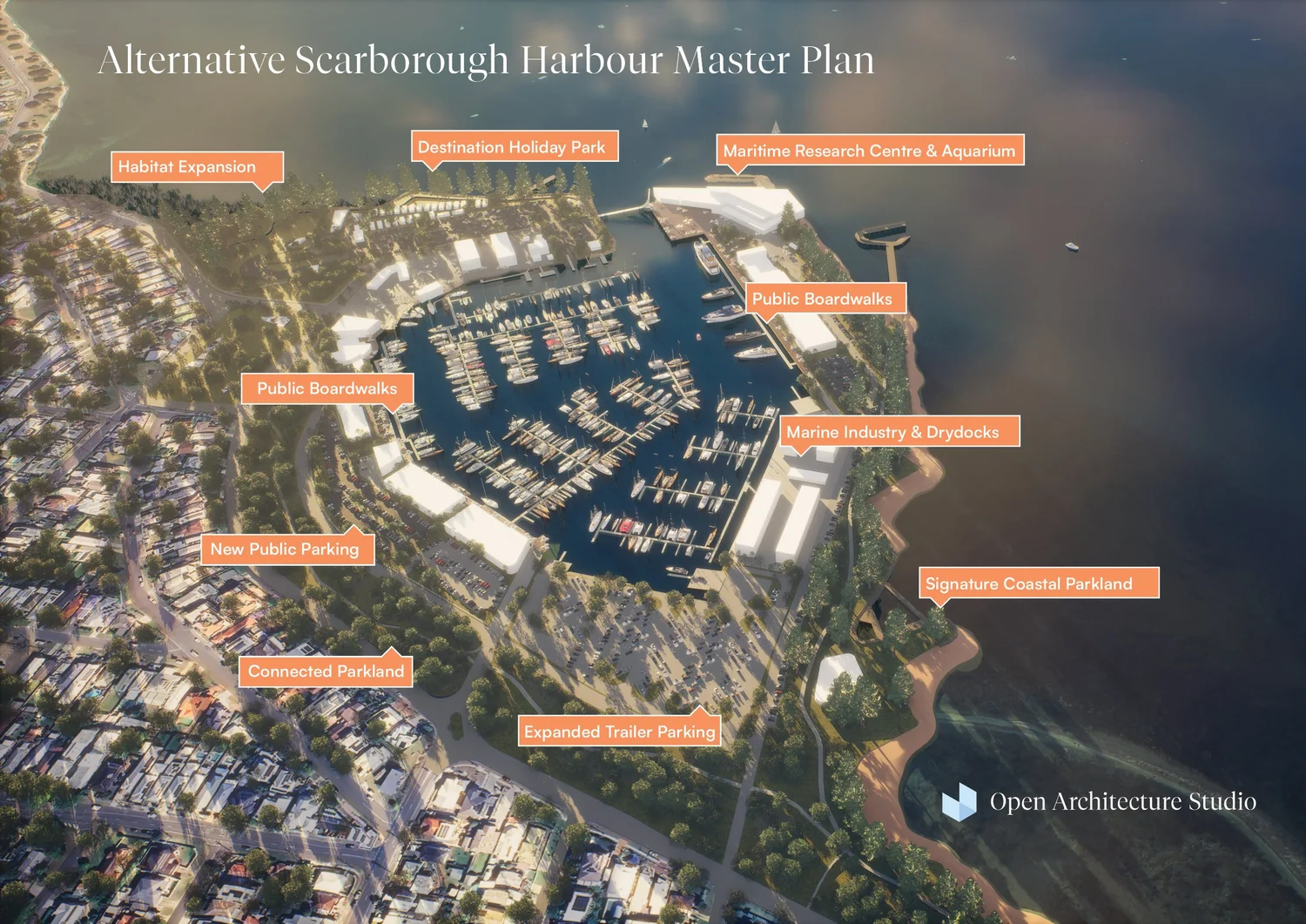 Alternative Scarborough Harbour Master Plan — Open Architecture Studio