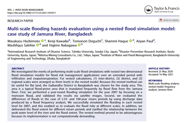 Multi-scale flooding hazards evaluation using a nested flood simulation ...
