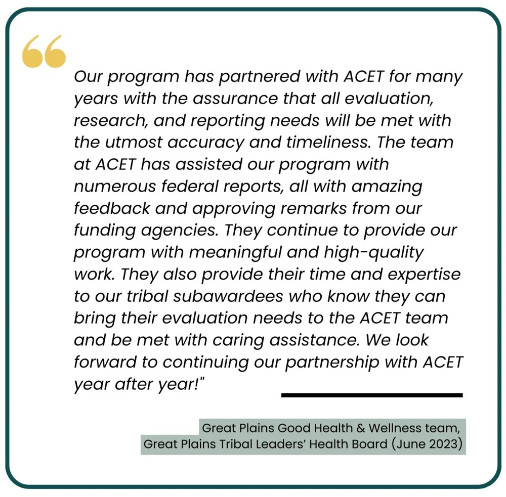 ACET, Inc. | Evaluation | United States