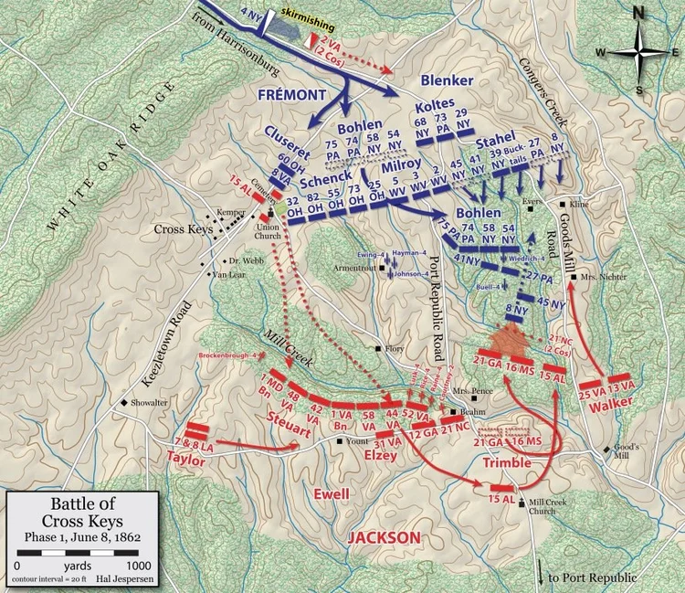 The Battle of Cross Keys — Shenandoah Valley Battlefields National ...