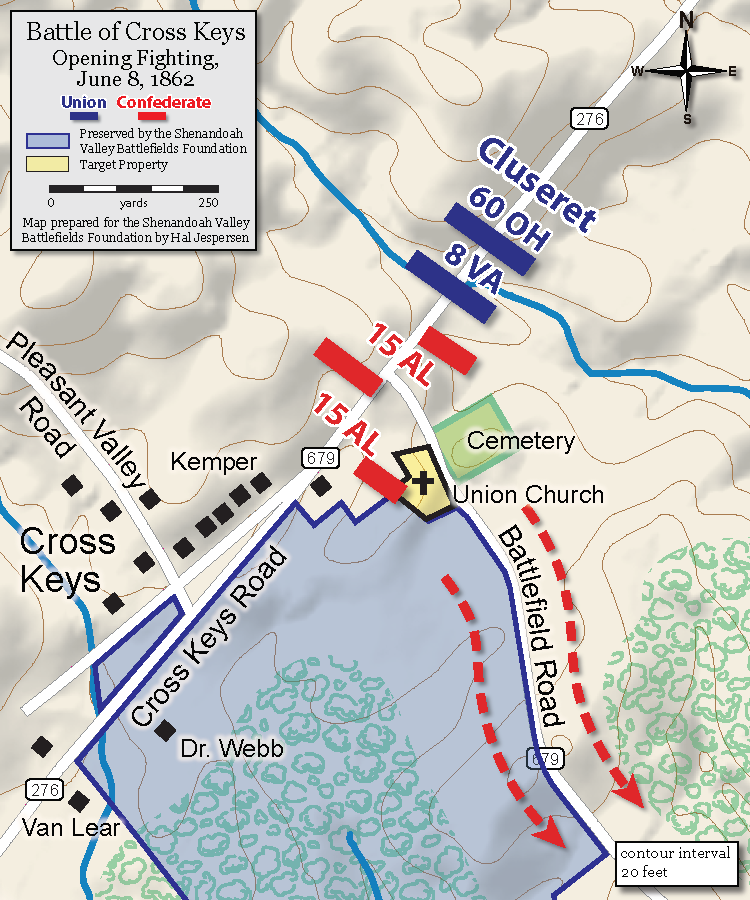 Union Church at Cross Keys — Shenandoah Valley Battlefields National ...