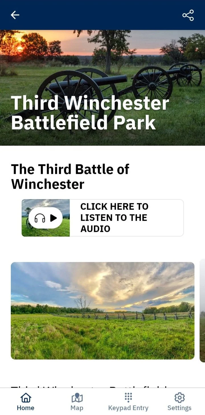 Audio and Driving Tours — Shenandoah Valley Battlefields National ...