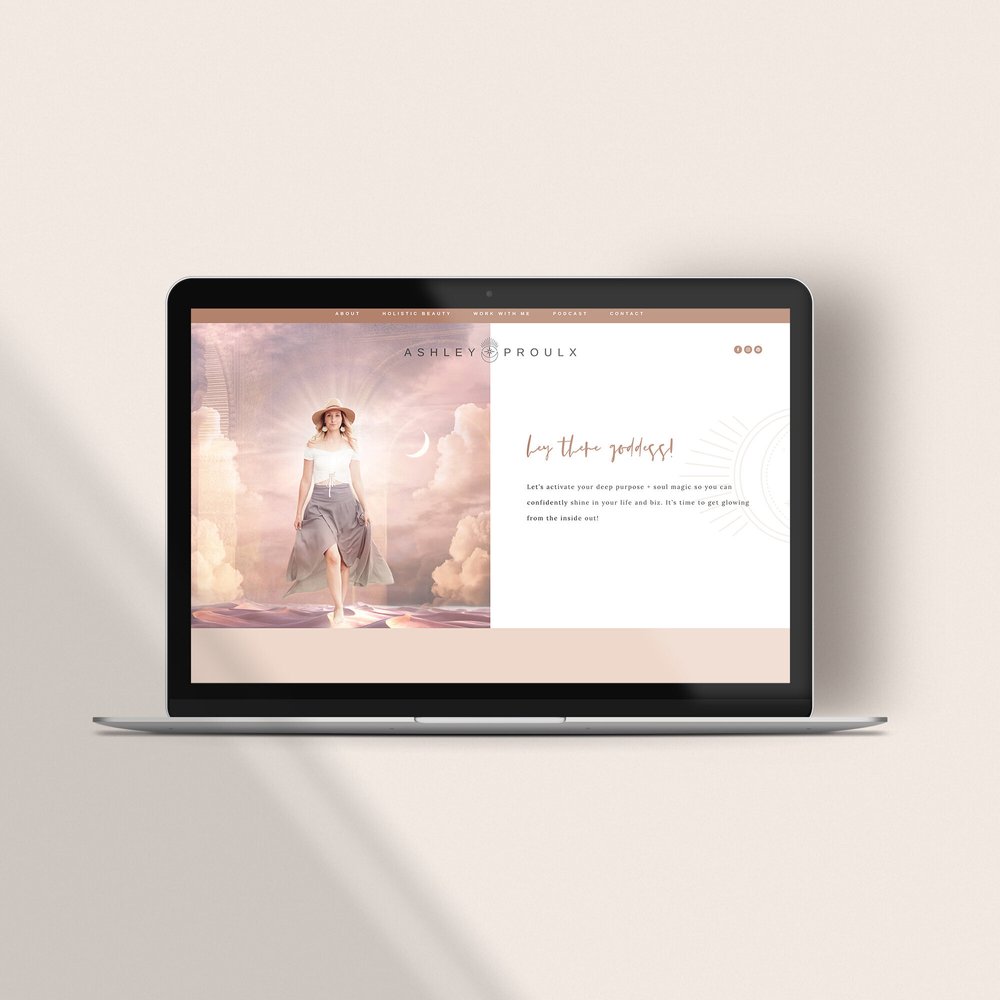 Dreamy, Whimsical and Feminine Website Design for Holistic Beauty Coach ...